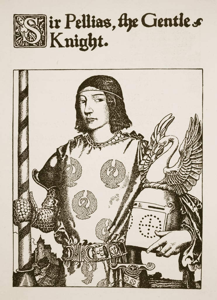 Sir Pellias O Cavaleiro Suave Ilustração De A História Do Rei Arthur